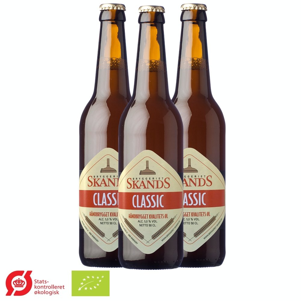CLASSIC 3 ØL a 50 cl - - Lager (Pilsner/Wiener/Bock) - BRYGGERIET SKANDS